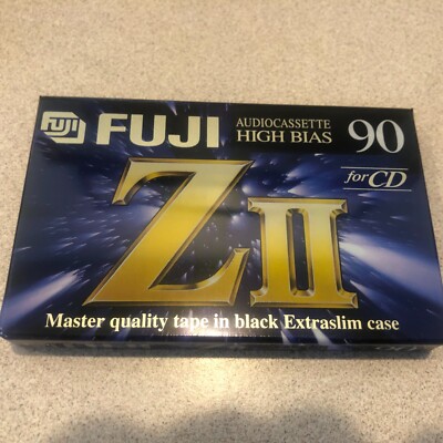 Fuji ZII 90 CASSETTE Audio Tape - Box of 10 NEW STILL SEALED WRAPPING ...