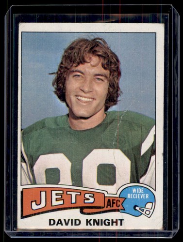 1975 TOPPS DAVID KNIGHT RC NEW YORK JETS #447 | eBay