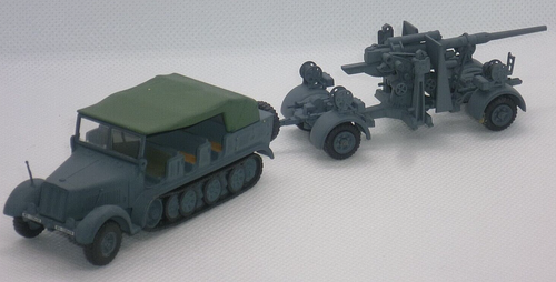 ROCO MINITANKS 227 HALBKETTEN + 740 FLAK 8.8t HO 1/87 ème | eBay
