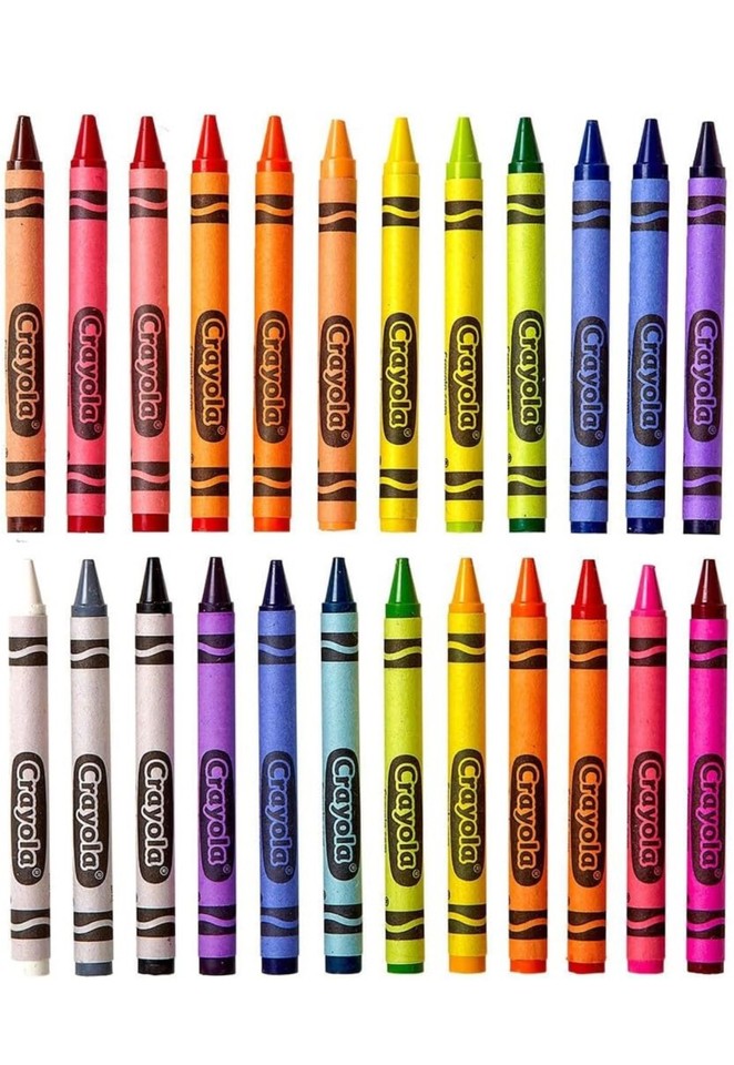24 Crayola Cosmic Crayons Color BRAND NEW NEW COLORS!!!! MADE WITH ...