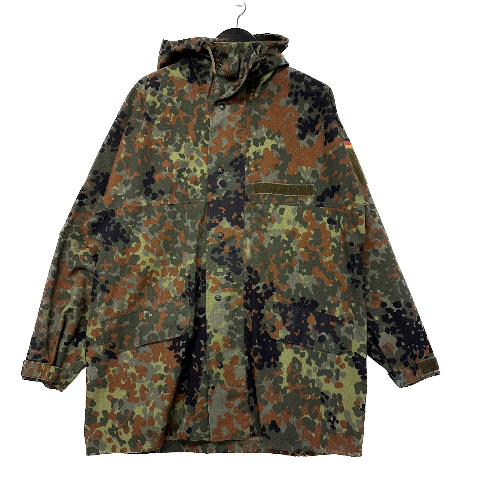 Vintage 1996 German Army Camo Parka Jacket Size L Zip… - Gem