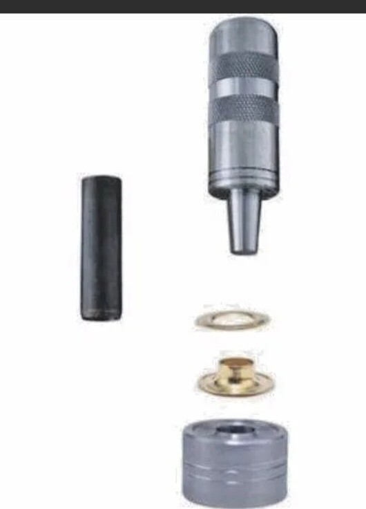 NEW GENERAL TOOLS 71260 1/4" GROMMET KIT WITH TOOL & 48 BRASS GROMMETS ...