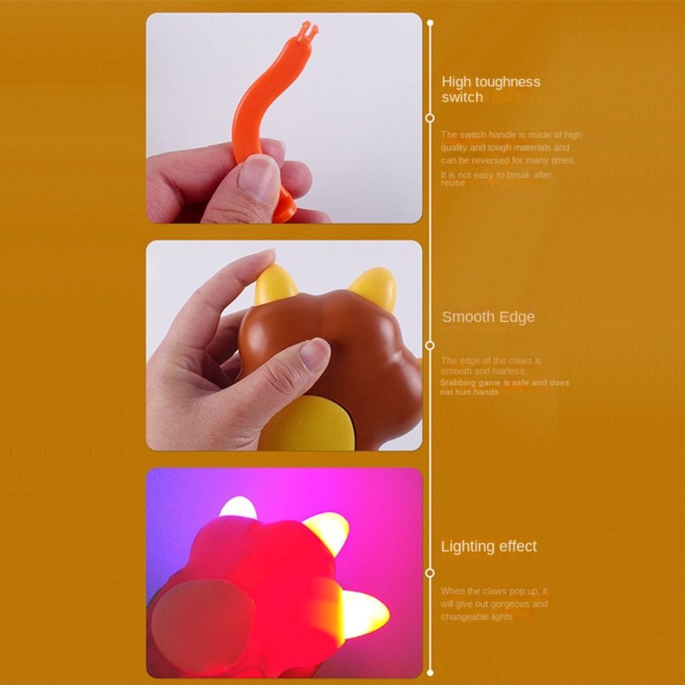Plastic Glowing Claw Toys Cartoon 3D Gravity Claw Fidget Toy | eBay