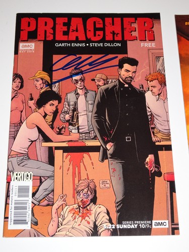 GARTH ENNIS SIGNED AUTOGRAPHED PREACHER SPECIAL 01 COMIC BOOK VERTIGO ...
