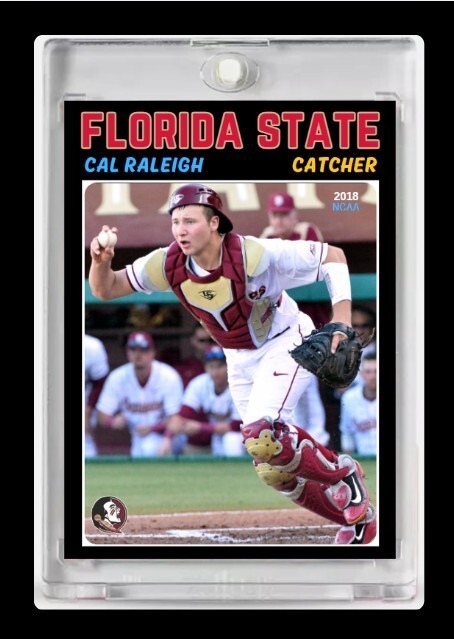 2018 Cal Raleigh Future Stars Rookie Card #35 Florida State Seminoles ...