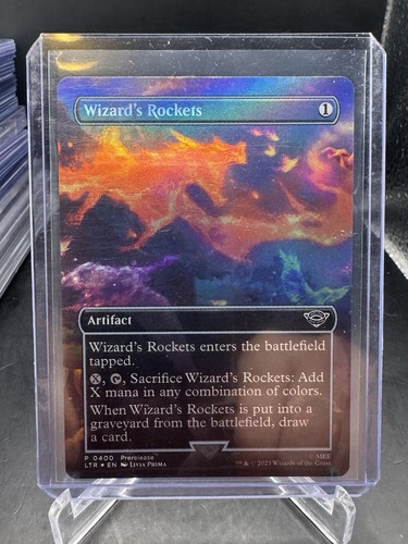 Magic MTG Lord of the Rings - Wizard's Rockets Borderless Foil #400 | eBay