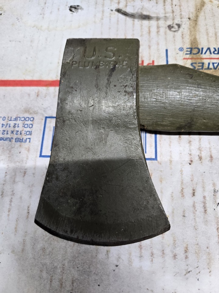 Vintage Plumb 1945 Axe WWII US Army Hatchet Military Ax Original Green ...