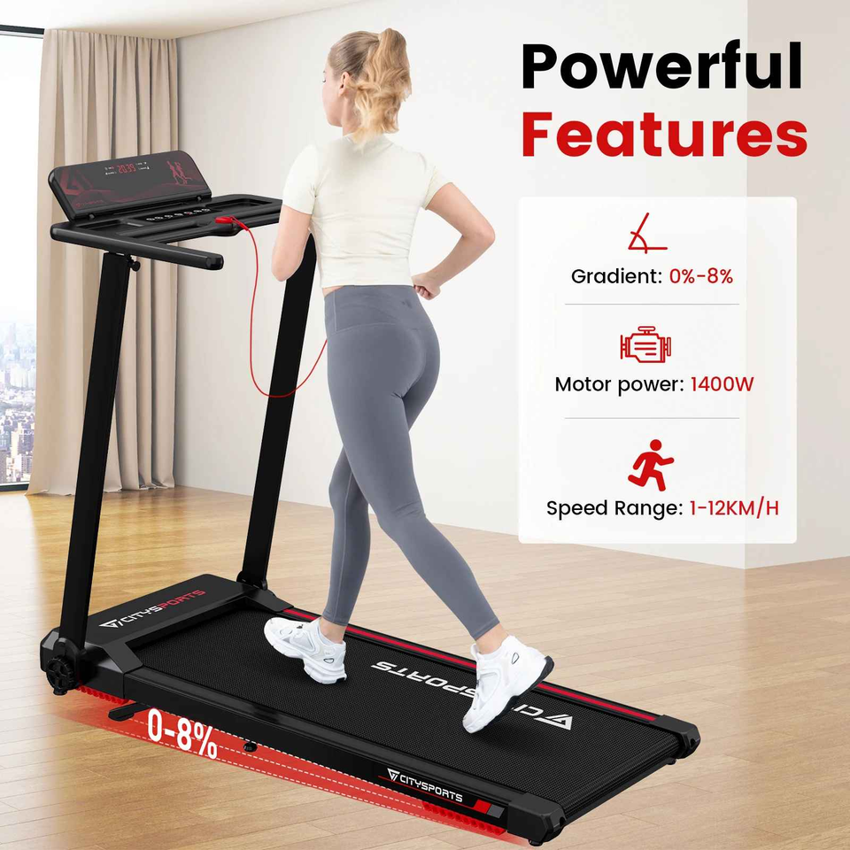 Treadmill Electric Jogging Running Machine Motorised Folding Machine ...