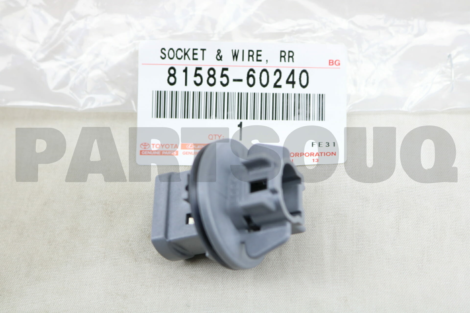 8158560240 Genuine Toyota SOCKET & WIRE, REAR FOG LAMP 81585-60240 | eBay