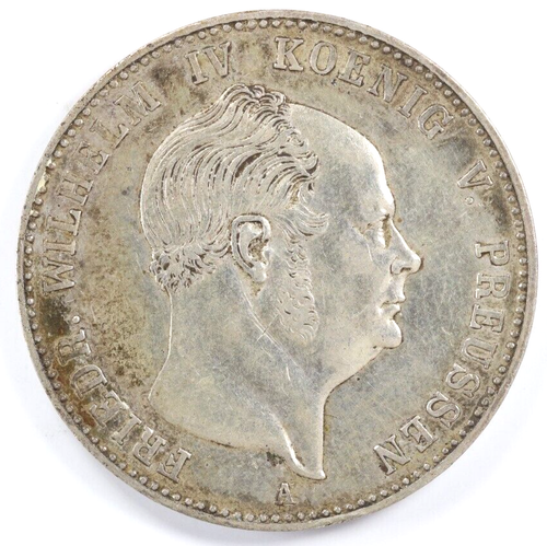 1852 1 Gulden Frederick William IV Silver Coin German Hohenzollern ...