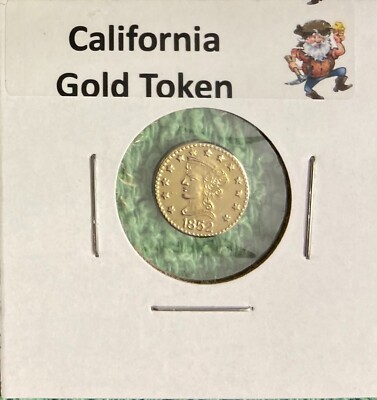 1852 CALIFORNIA GOLD TOKEN IN DISPLAY HOLDER #4 | eBay