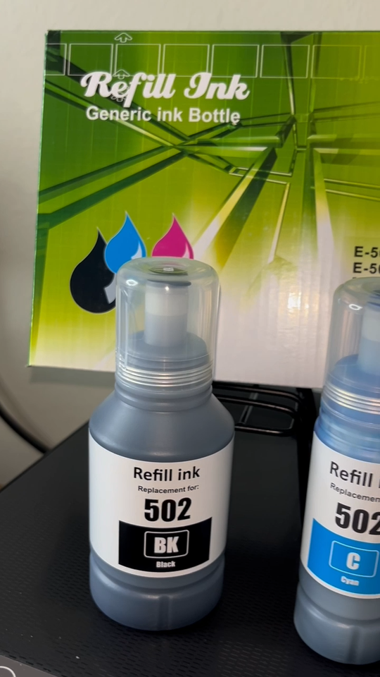 Compatible With Epson 502 Ink EcoTank ET-2850 ET-3830 ET-3850 ET-2760 ...