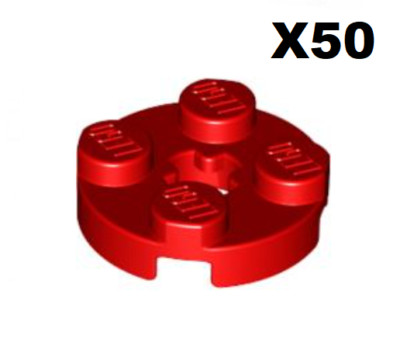 Lego ® Lot 50 Plaque Ronde Rouge 2X2 Red Plate Round 4032 NEW | eBay