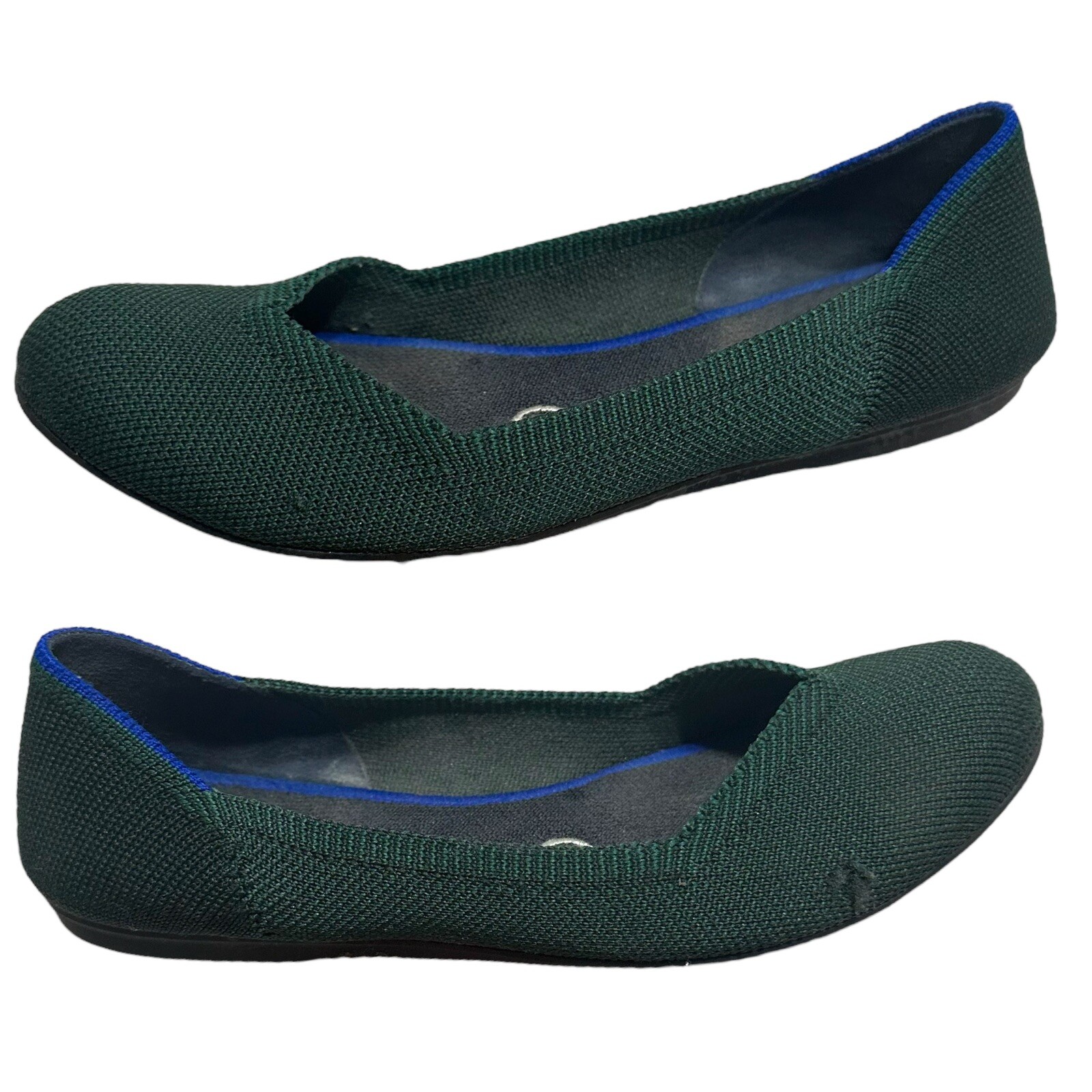 Rare Retired Rothy’s The Flat Emerald Green Sz 6 Almo… - Gem