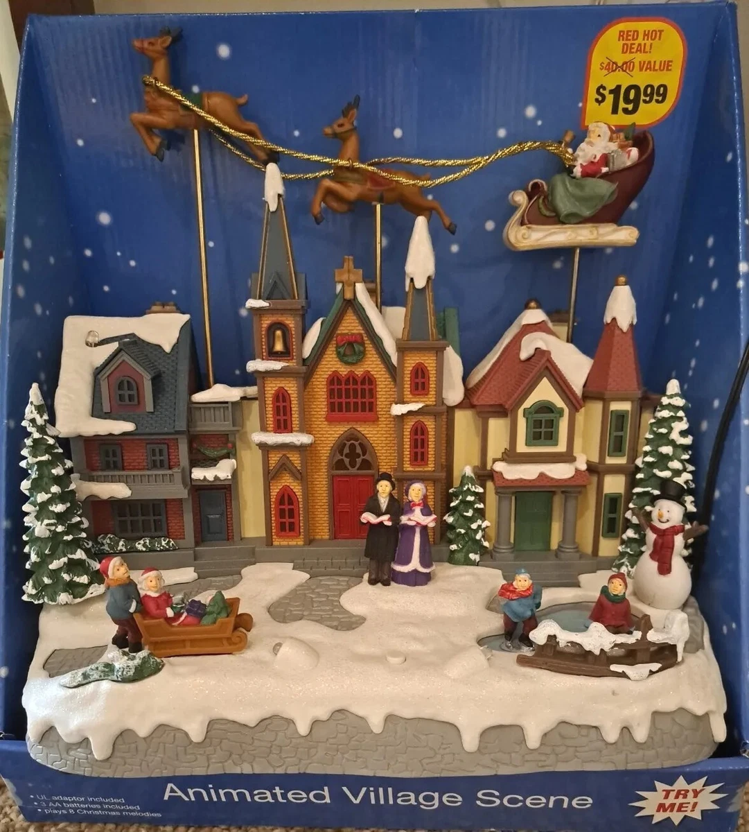 Christmas Village Houses Animated