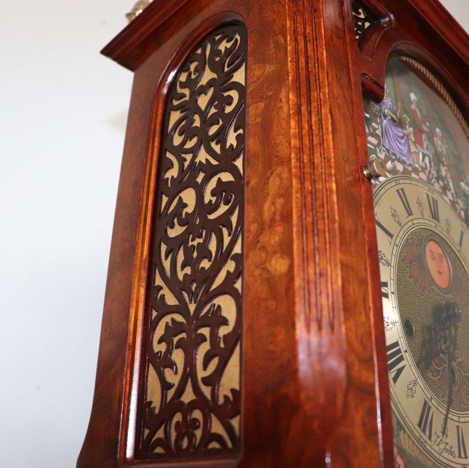 CHRISTIAAN HUYGENS Vintage Mantel Clock Triple Chimes MOVING Orchestra ...