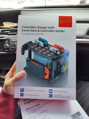 Controller Charger With Game Slots & Controller Holder | eBay