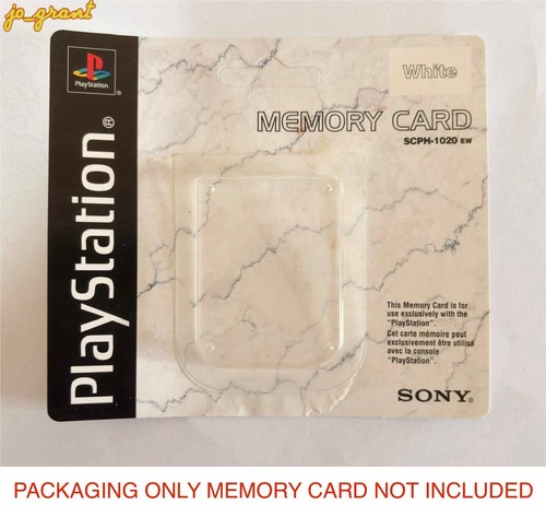 Official PACKAGING For Sony Playstation 1 Memory Card White BOX ONLY | eBay