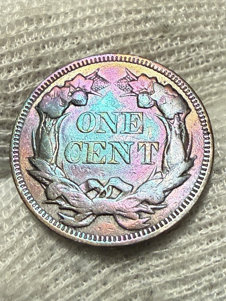 1857 1c Flying Eagle Small Cent - Original High Grade Lustrous AU Coin ...