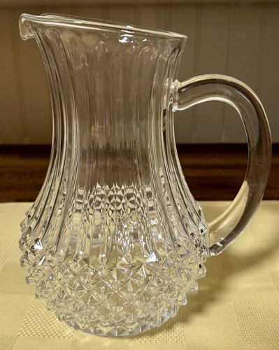 Vintage Cristal d Arques Longchamp Lead Crystal Pitcher 40oz | eBay