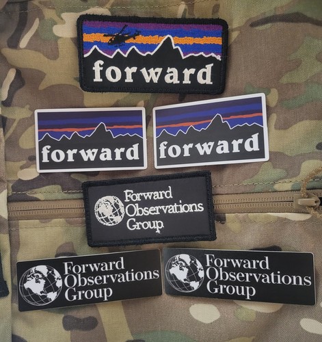 (2-Pack) FOG patches with (4) FOG slaps (Forward Observations, Wrmfzy ...