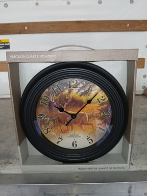 Magellan 10" Reflective Clock "The Milo Hansen Buck Deer" New In Box | eBay