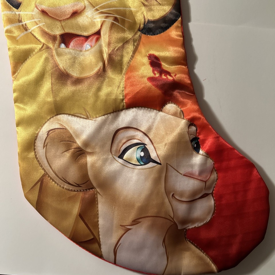 Kurt Adler Disney The Lion King 18 In. Christmas Stocking Simba Nala ...