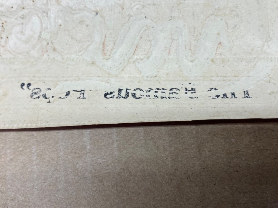 Vintage Henrietta Sample Cigar Box w/Cinco Label, Letter & 1926 Tax ...