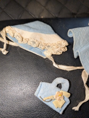 Blue Felt dress, purse, hat fit Alexander-Kin, Ginger, Ginny doll | eBay