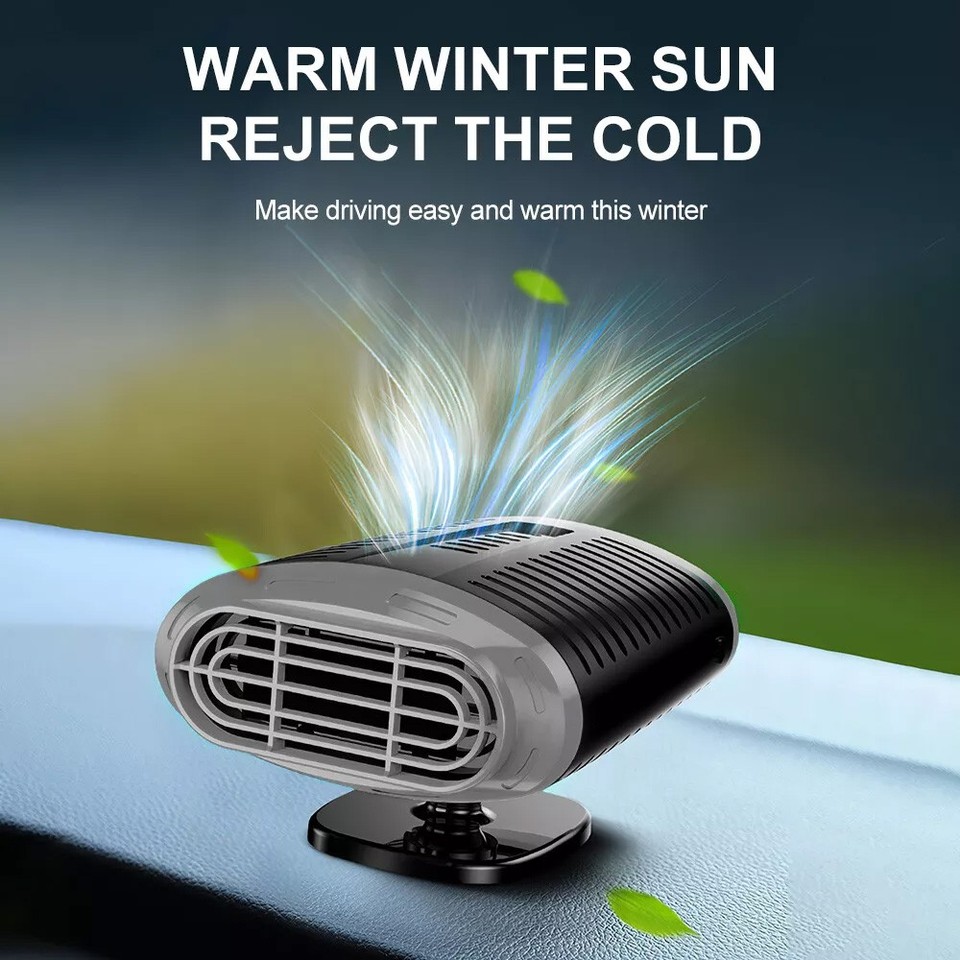 Electric Car Heater Portable Mini Heating Fan Defogger Defroster ...
