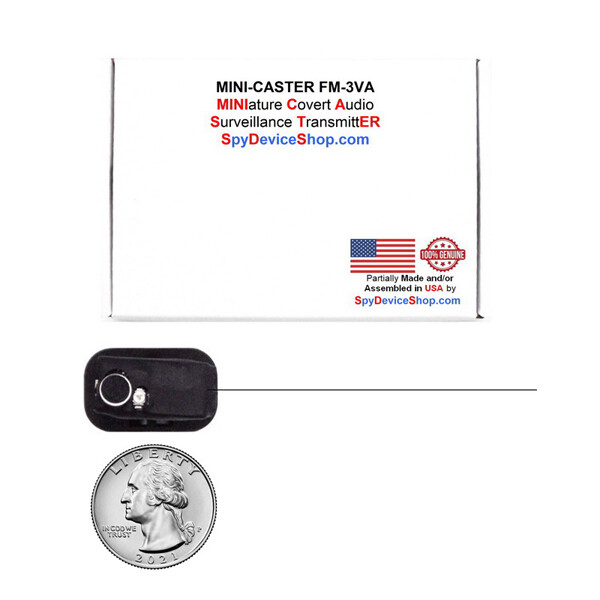 Mini FM VHF Covert Wireless Spy Bug Audio & Voice Transmitter ...