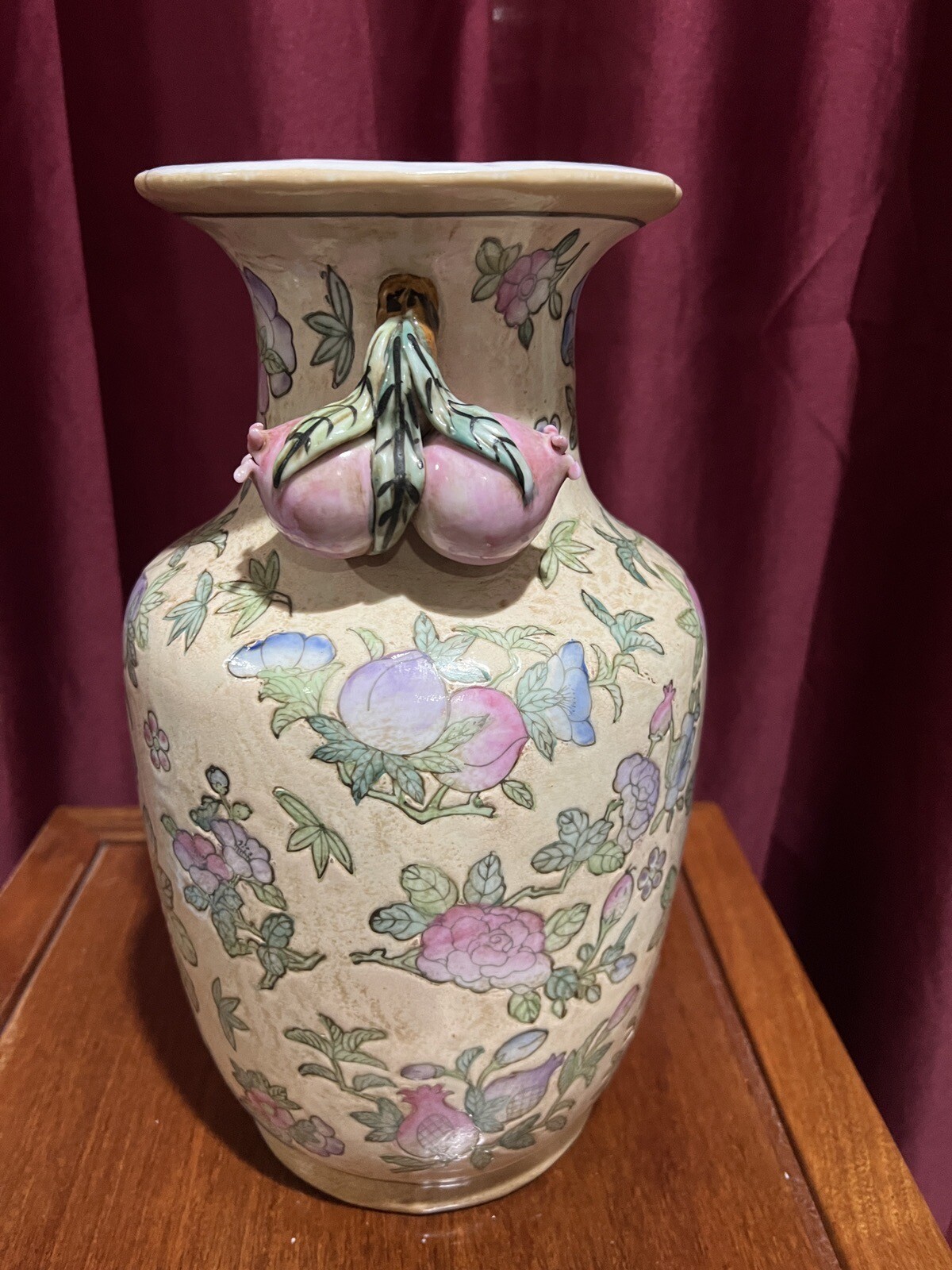 1 pair of Vintage Chinese Flower Porcelain Vase | eBay