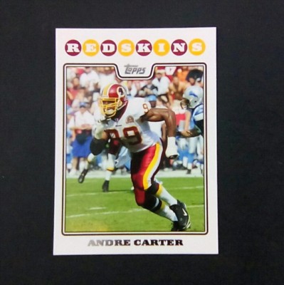 Football cards Andre Carter Topps No 216 Redskins 2007 stats card | eBay
