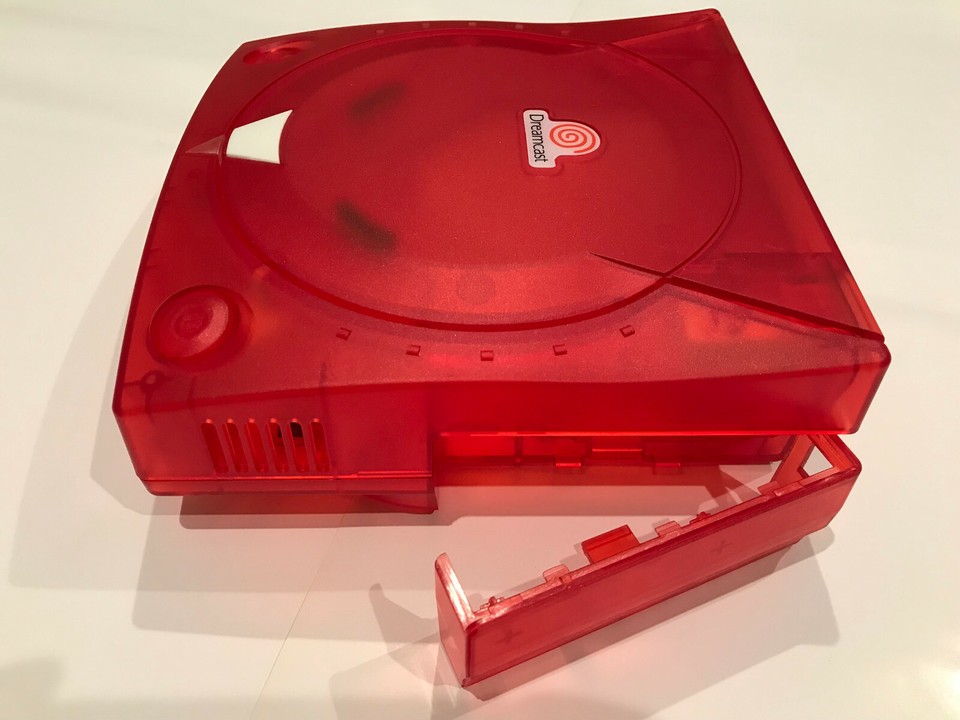 Replacement Translucent Case Shell for SEGA Dreamcast Transparent Crystal Red | eBay UK