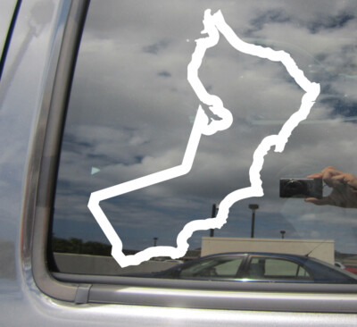 Oman Country Outline Muscat Car Truck Bumper Window Vinyl Decal Sticker ...