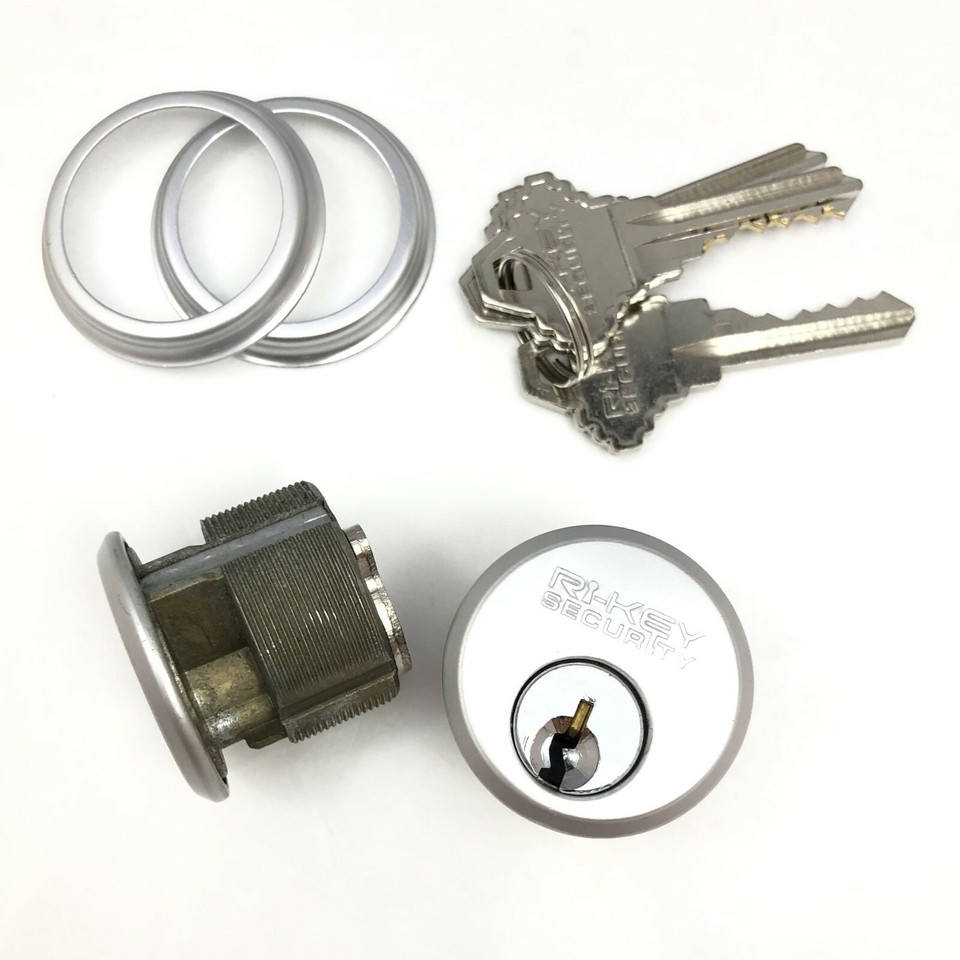 4 New Mortise Lock Cylinders 1" for Store Front Door Adams Rite Brass ...