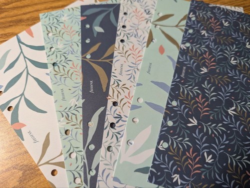 Filofax Organizer Accessory Dividers with Tab A5 Size, Botanical ...