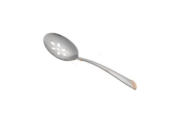MIKASA Eclipse Gold 18/8 Stainless Steel Pierced Serving Spoon ...