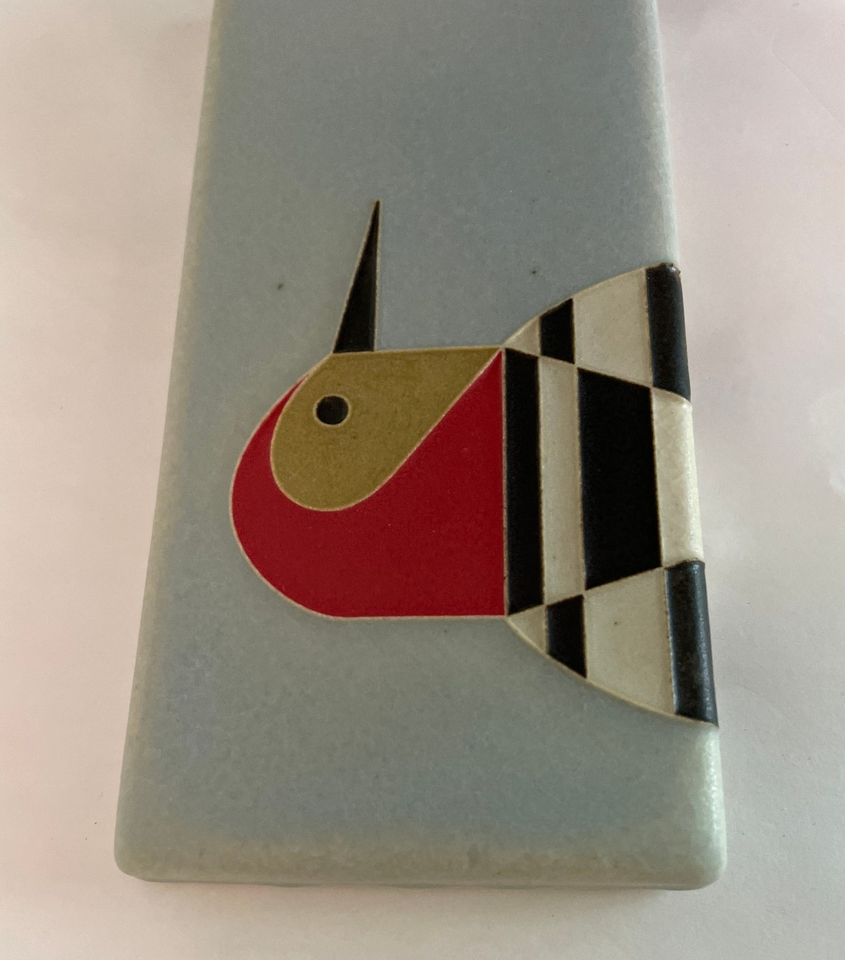 New Motawi Tileworks 3" x 6" Charley Harper Woodpecker Tile Gorgeous ...