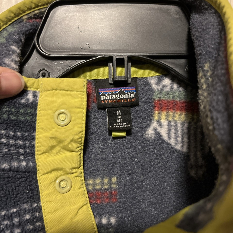 PATAGONIA Synchilla Snap-T Fleece Kids Jacket Style 65572 Medium 10 Reg ...
