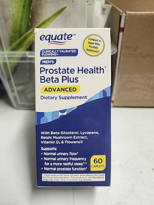 Equate Prostate Health Beta Plus Dietary Supplement, 60 Count, Exp 07/ ...