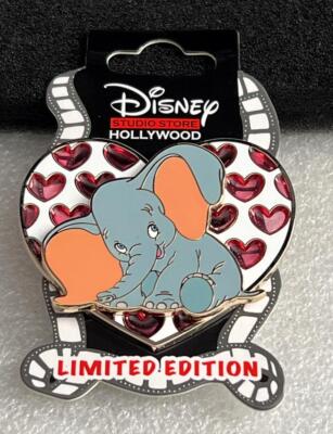 Disney DSF DSSH Dumbo Valentine's Day 2024 Hearts Stained Glass LE 400 ...