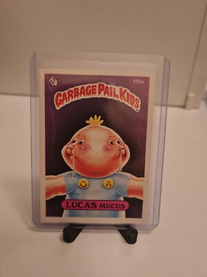 1986 Lucas Mucus Garbage Pail Kid 5th Series #195 A | eBay