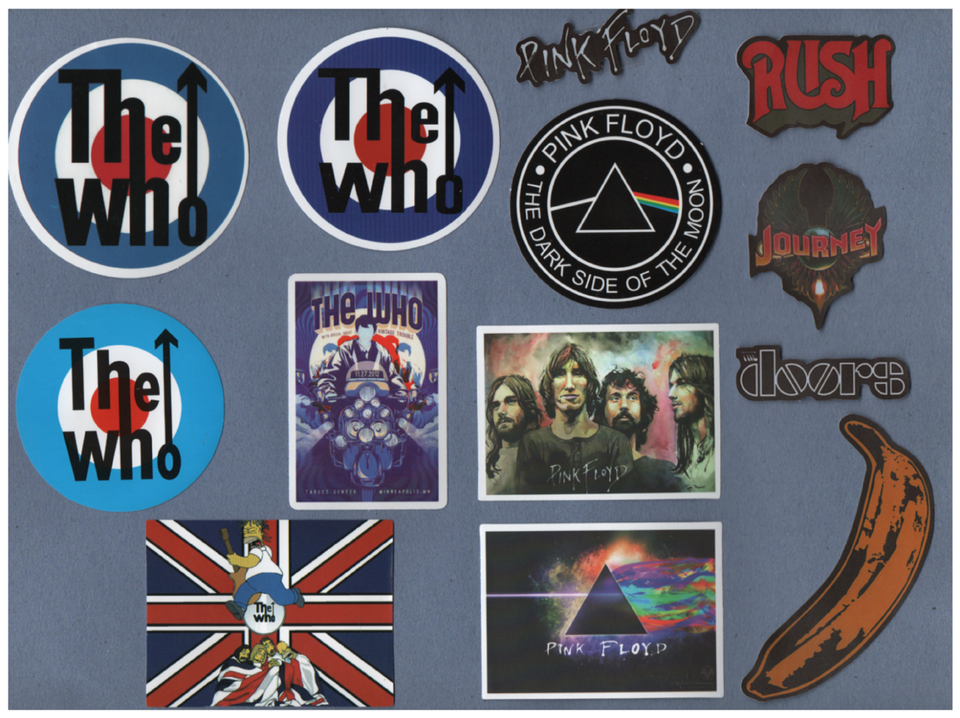 NIRVANA STICKER #3b 2.5x1.25" matte finish KURT COBAIN GRUNGE indie The ...