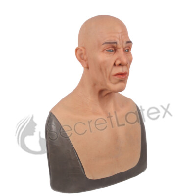 SILICONE MASK HARD MAN MALE DISGUISE GRUMPY REALISTIC RUBBER REAL LIFE ...