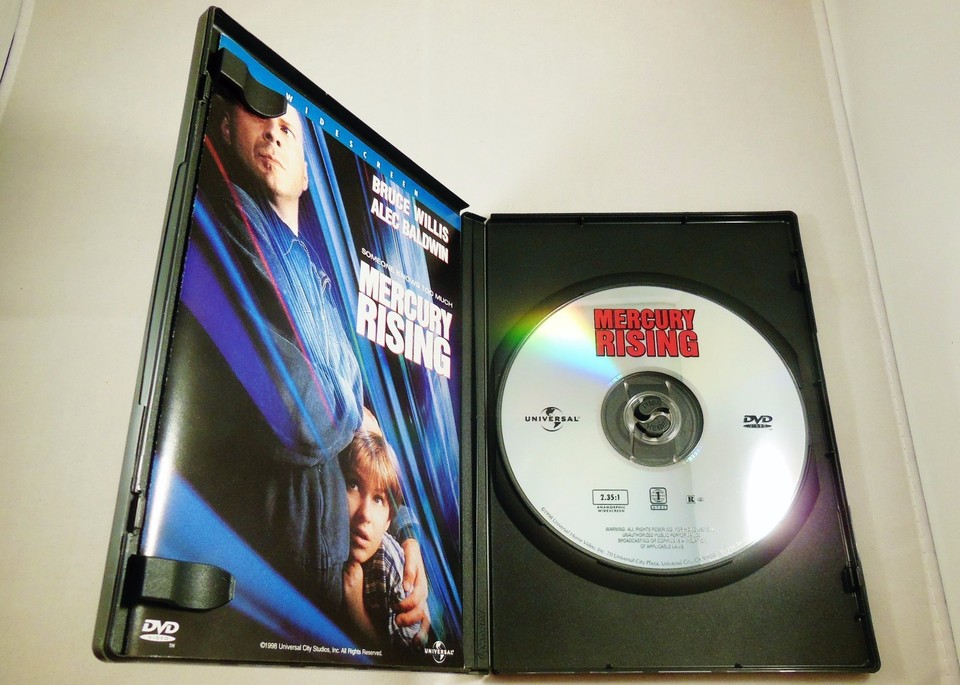 Mercury Rising DVD Bruce Willis, Alec Baldwin, Chi McBride, Kim Dickens ...