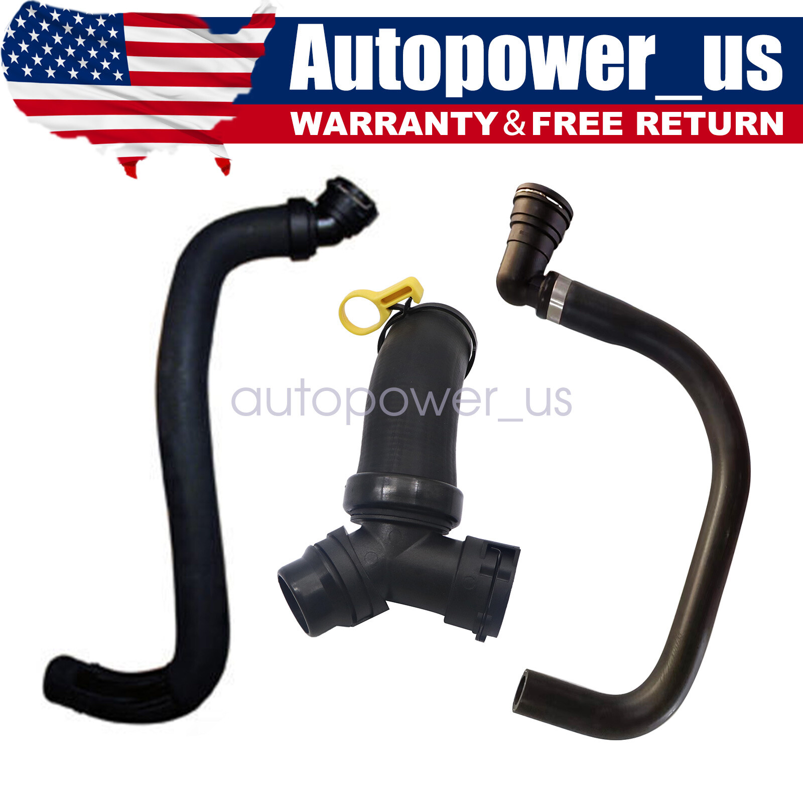 Upper Radiator Hose Y-Connector Lower Degaus Fit For 2011-2020 Ford ...