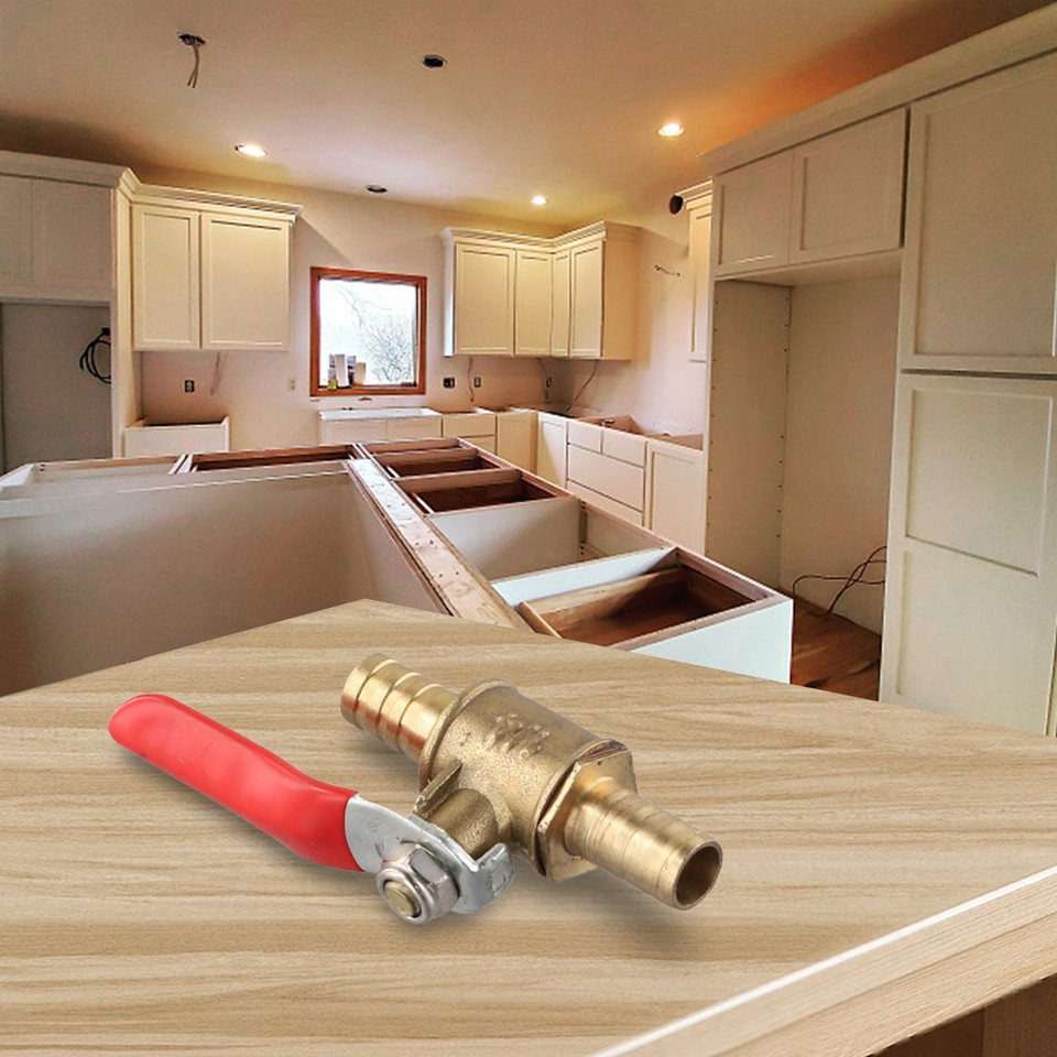 High Quality Inline Ball Valve for Water Air Gas Fits 6 12mm Hose Barb ...