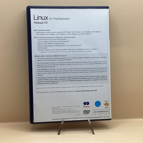 Pc Linux Release 1.0 Pal + Memory Card Boot Ps2 Play Station 2 Completo ...