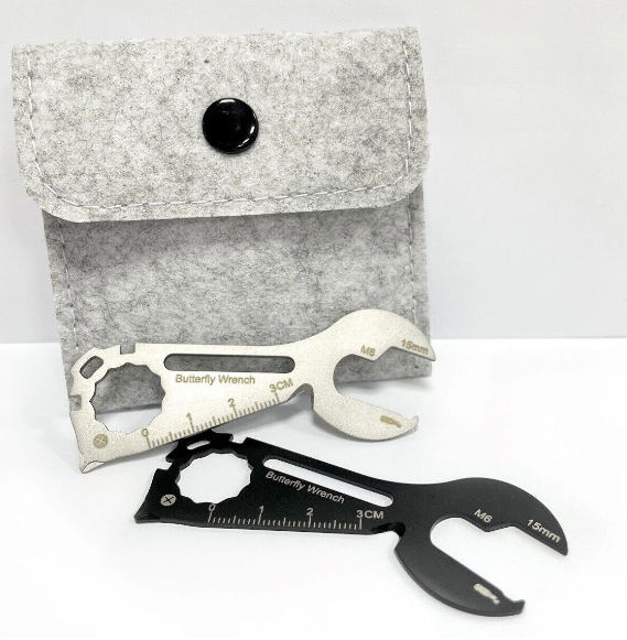 Multitool Wrench Wallet Credit Card Sized Pocket Outdoors Survival Tool ...